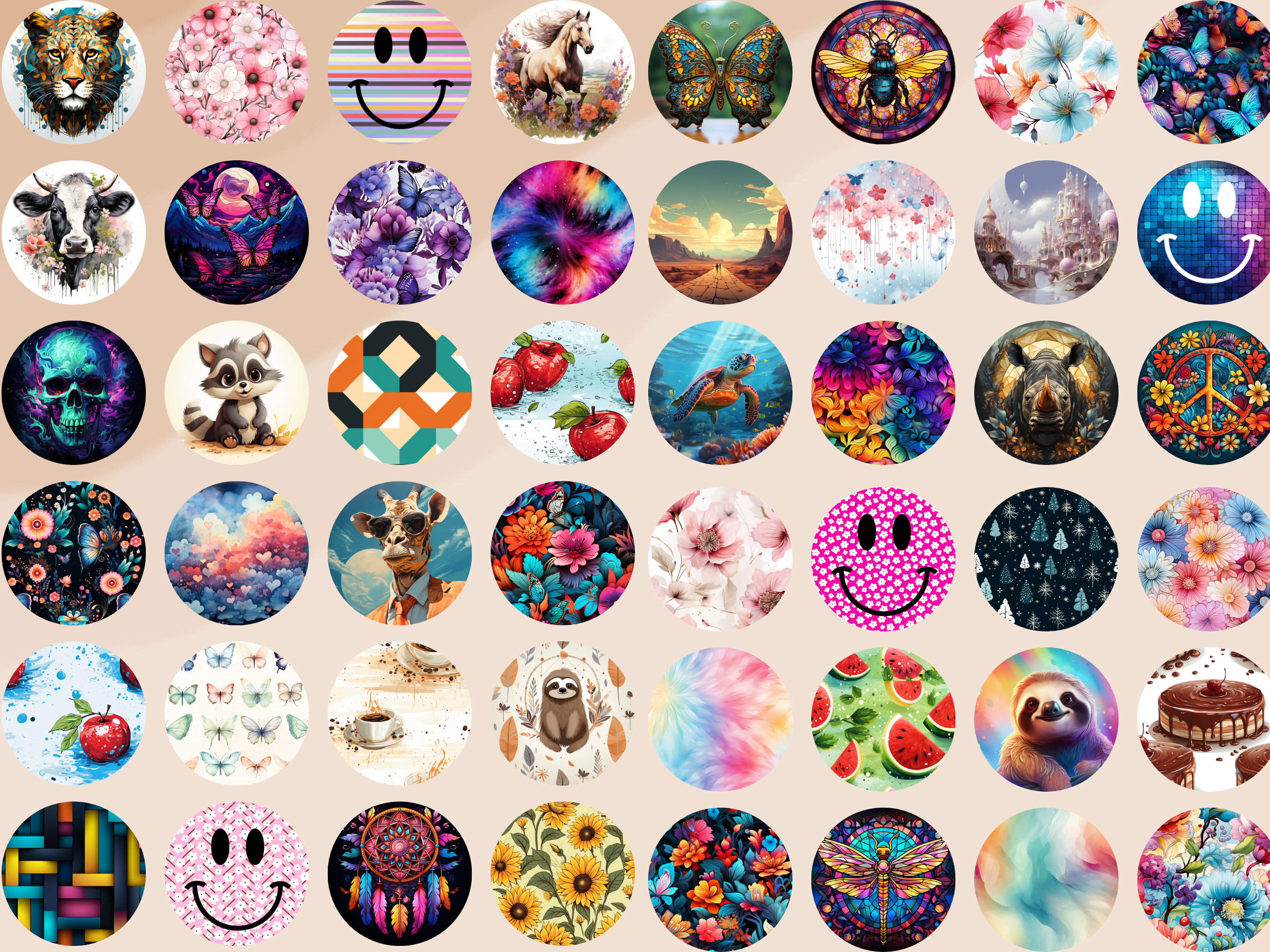 Car Coaster PNG Mega Bundle 3000+ for Sublimation Design Round Earring ...