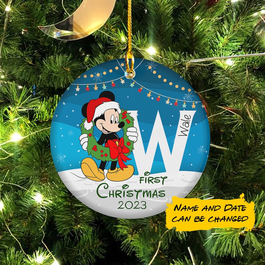 Custom Mickey Christmas Ornament Mickey and Friends Hanging - Etsy