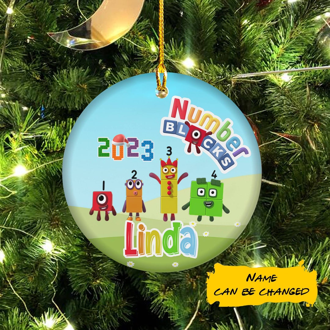 Custom Number Blocks Christmas Ornament Numberblocks Hanging - Etsy