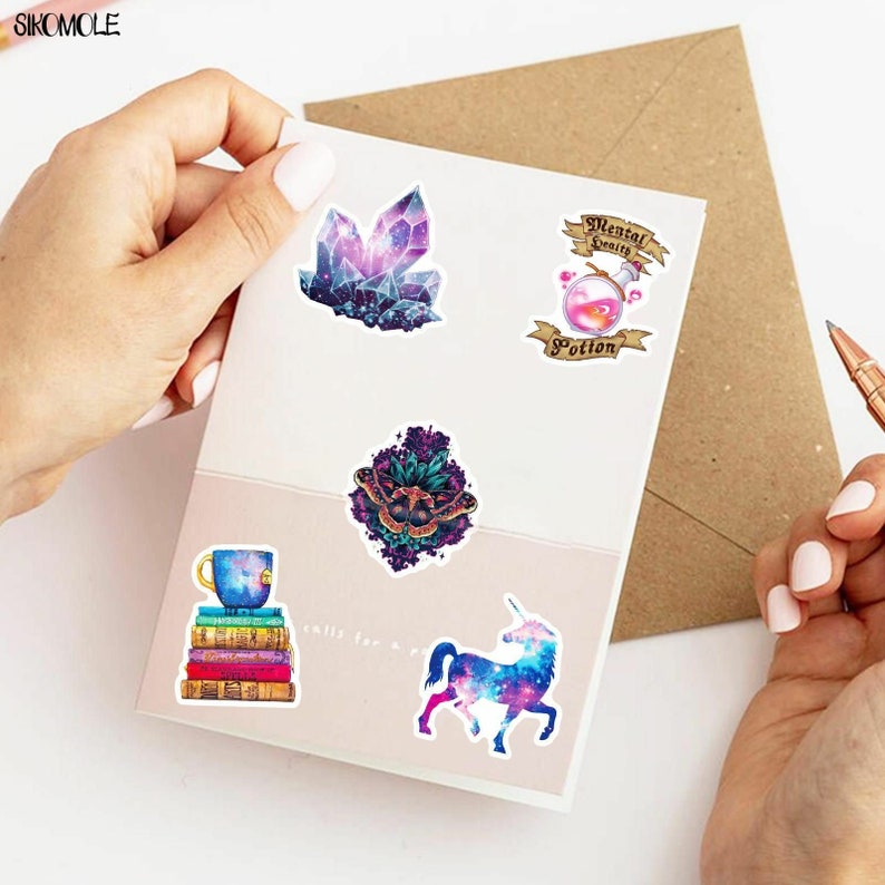 50pcs Mixed Cartoon Medieval Magic Art Stickers Pack Witchery Potion Bottles - Etsy