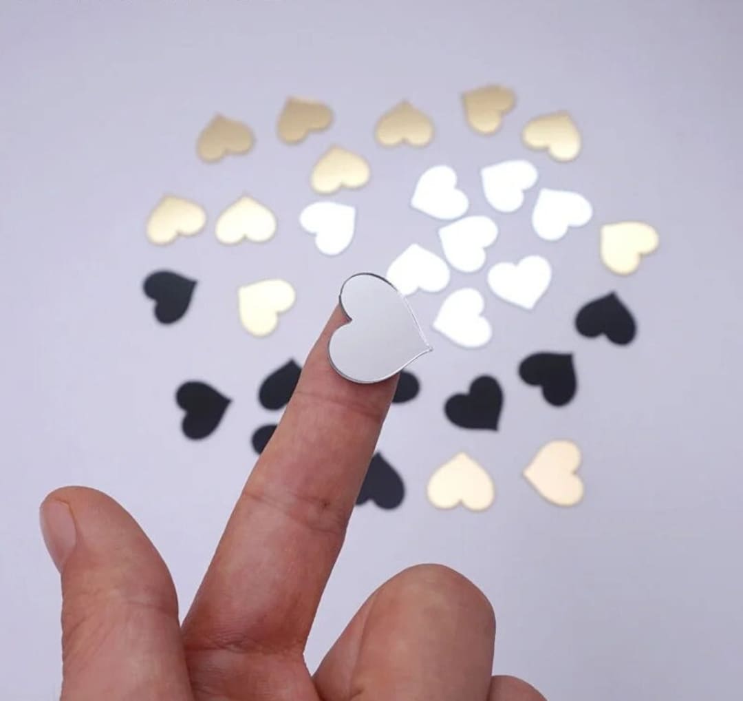 100pcs 2cm Small Heart Stickers Wedding Engagement Valentine's Day ...