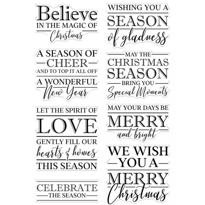 The Magic of Christmas Transparent Clear Silicone Stamp Seal DIY ...