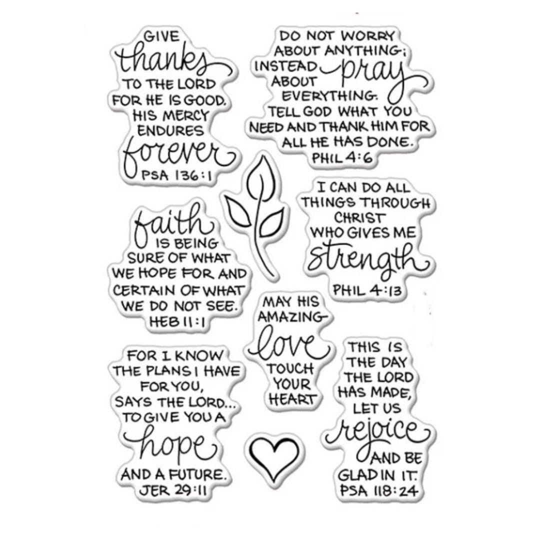 Clear Stamps Rubber Silicone Seal Motivational Text Inspirational ...