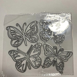 4pcs Butterfly Metal Cutting Dies Embossing Diy Scrapbook Album Paper ...
