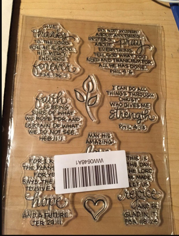 Clear Stamps Rubber Silicone Seal Motivational Text Inspirational ...