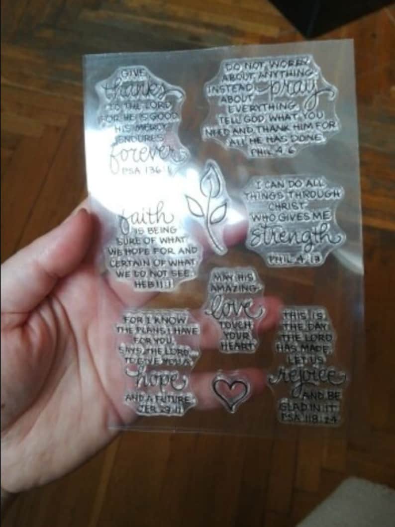 Clear Stamps Rubber Silicone Seal Motivational Text Inspirational ...