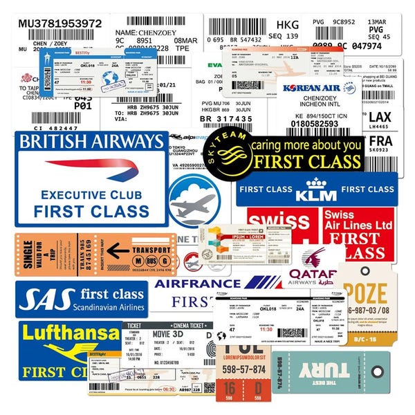 First Class Ticket - Etsy