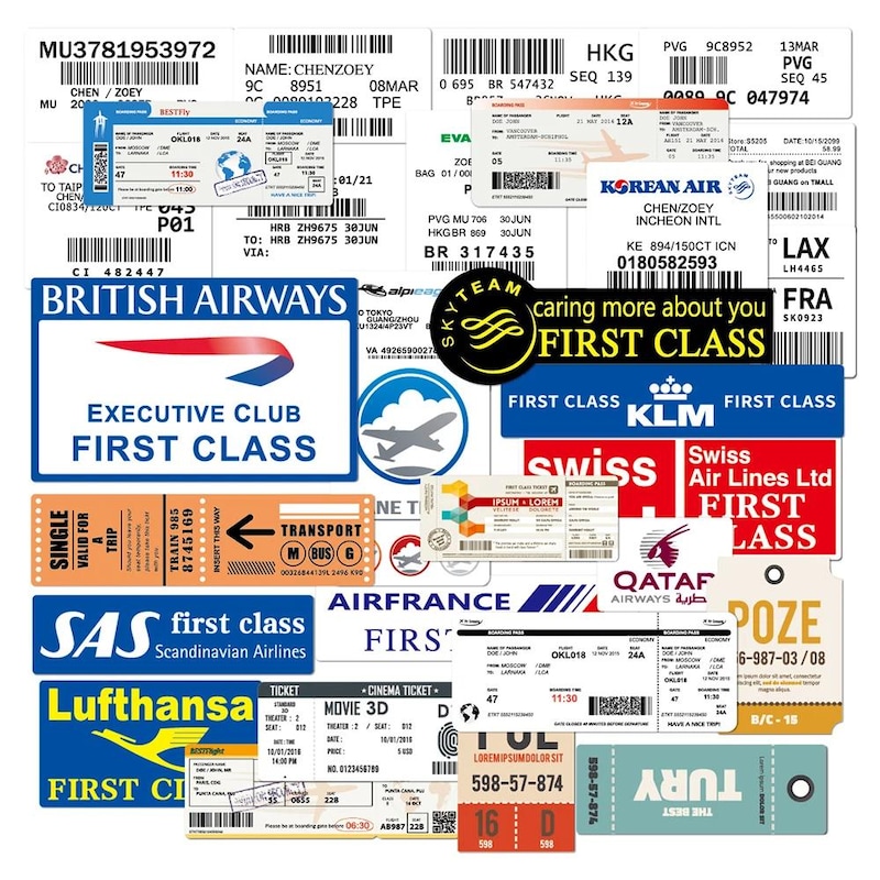 First Class Ticket - Etsy