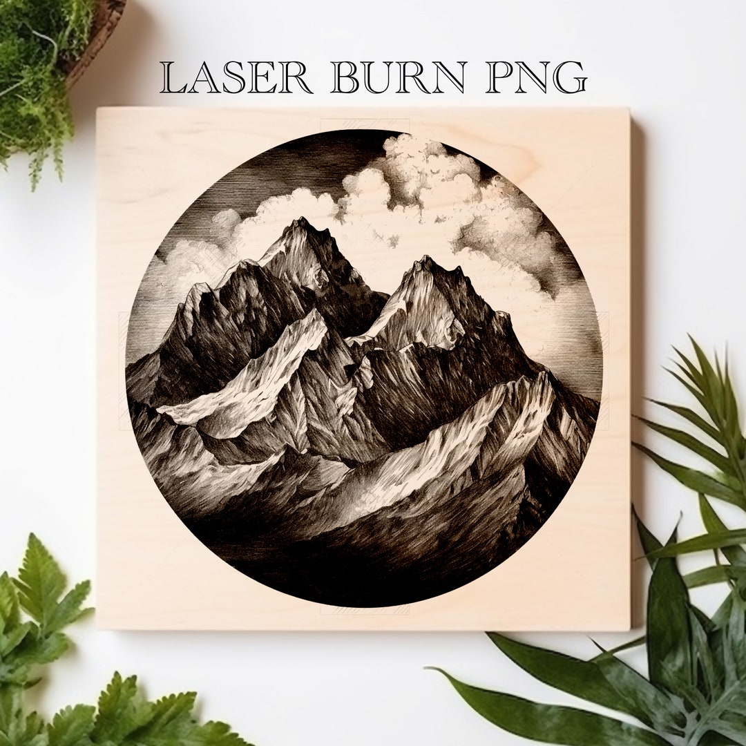 Laser Burn PNG | Engrave | Laser Ready | Lightburn File | Digital ...