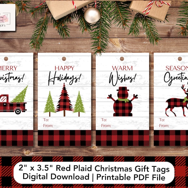 Red Buffalo Check - Etsy