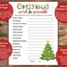 Christmas Word Scramble Game Printable, Christmas Party Game, Word ...