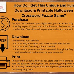 Halloween Crossword Puzzle Game Printable for Kids and Adults ...