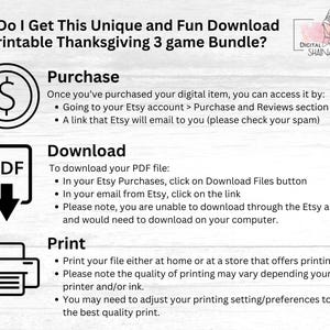 Thanksgiving 3 Game Bundle, Printable Thanksgiving Game, Thanksgiving ...