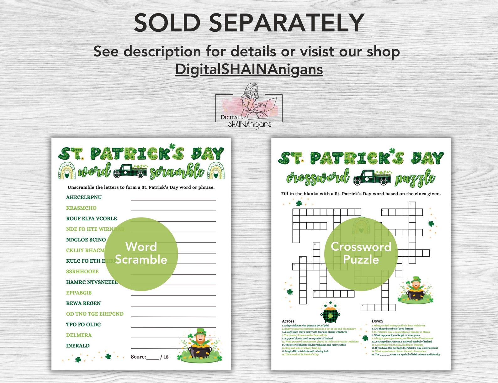 St. Patrick's Day Word Search: Fun Party Game (printable PDF) - Etsy