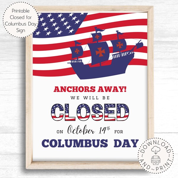 Printable Closed for 4th of July Sign, Closed on July 4th, Closed for ...