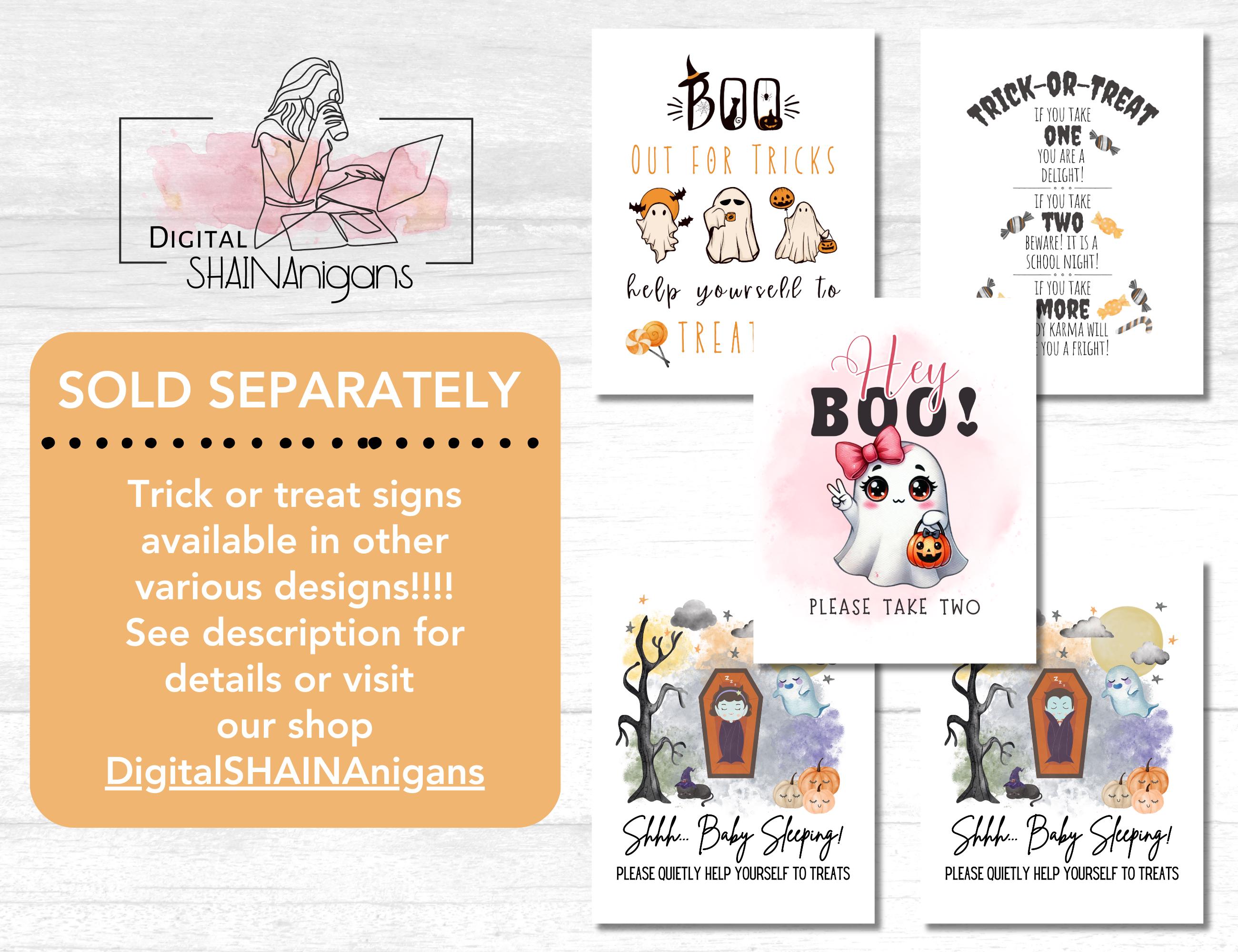 Very Demure Halloween Trick or Treat Sign, Halloween Printable Sign ...