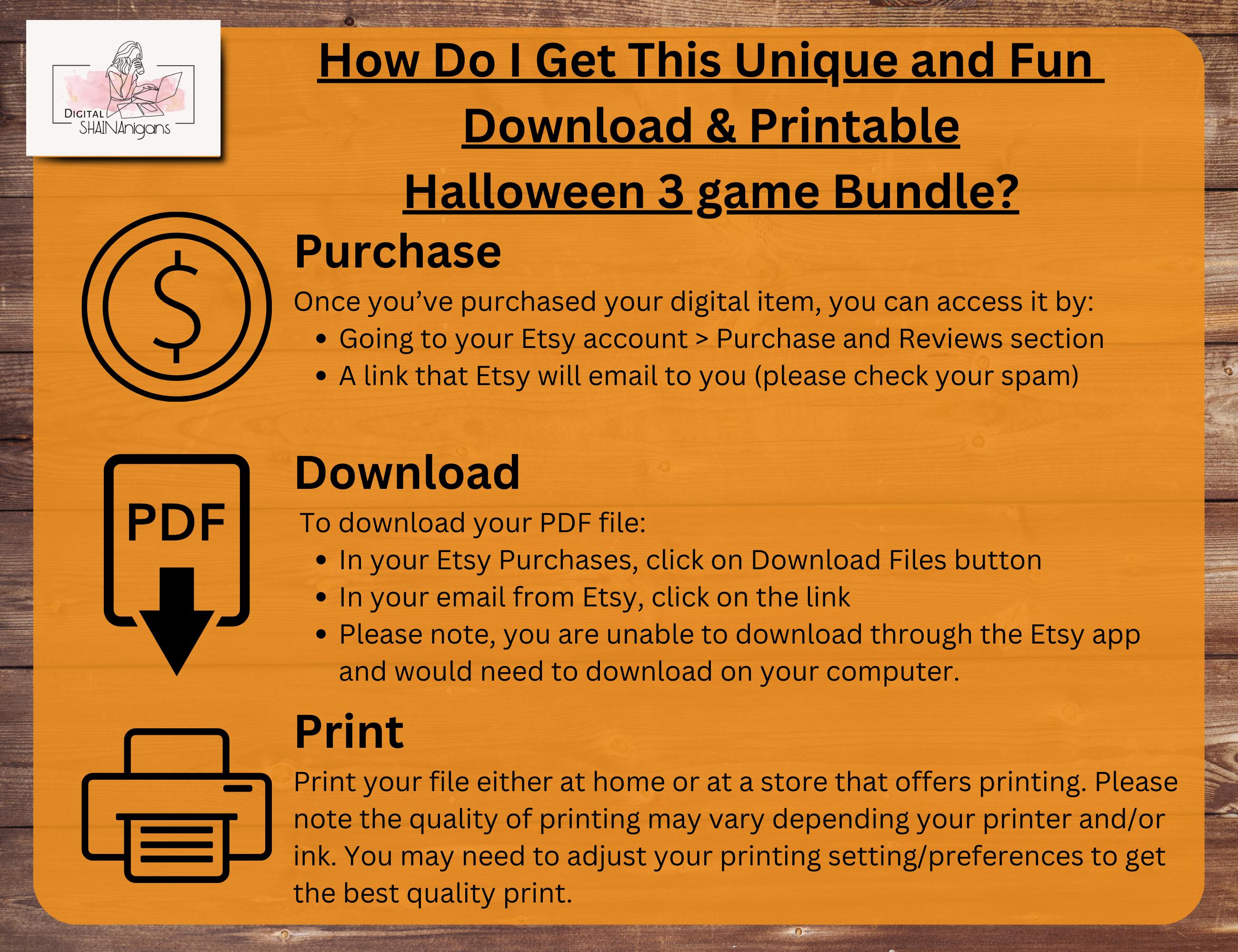 Halloween 3 Game Bundle, Printable Halloween Games, Halloween Word ...