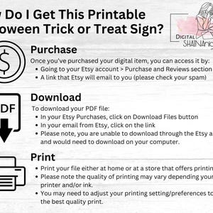 Halloween Printable Trick or Treat Candy Sign, Take One, Take Two, Take ...