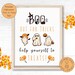 Trick or Treat Help Yourself to Candy Halloween Printable Sign, 4 Sizes ...