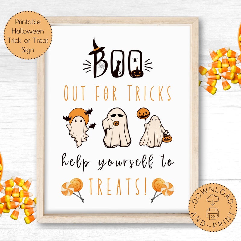 Halloween Help Yourself Signs - Etsy