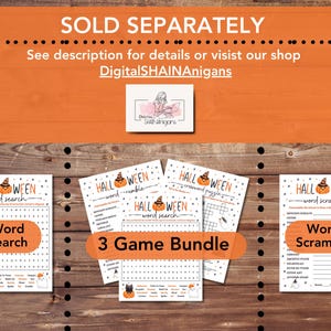 Halloween Crossword Puzzle Game Printable for Kids and Adults ...