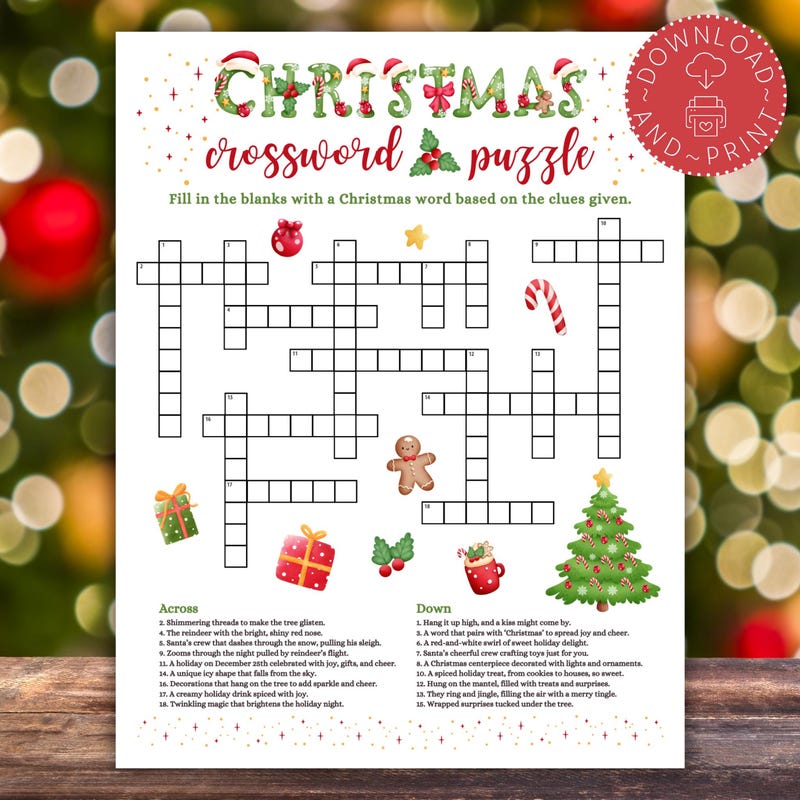 Christmas Word Search Teens - Etsy