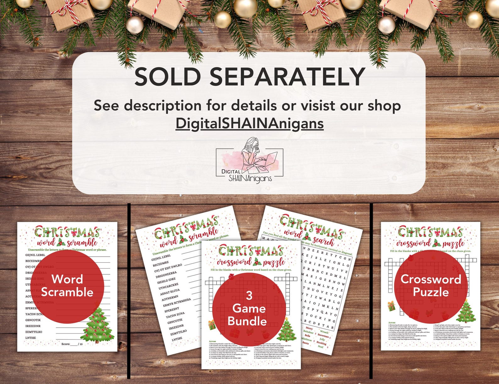 Christmas Word Search Game Printable, Christmas Party Game, Word Search ...