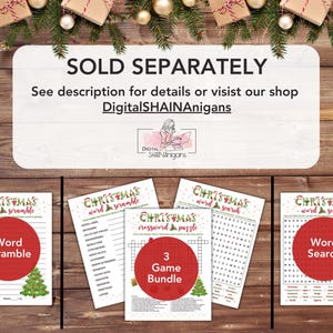 Christmas Crossword Puzzle Game Printable for Kids and Adults ...