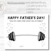 Father’s Day Handprint Craft for Gym & Fitness Dads, Gym Dad Fitness ...