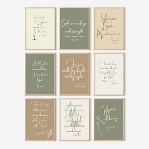 Inspirational Christian Printable Wall Art Instant Download Printable ...