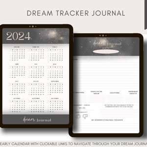 Digital Dream Journal Printable | Daily Dream Tracker | Digital Sleep ...