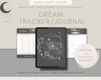 Dream Journal Printable, Daily Dream Tracker, Digital Sleep Quality Log ...