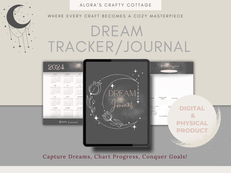 Digital Dream Journal Printable | Daily Dream Tracker | Digital Sleep ...