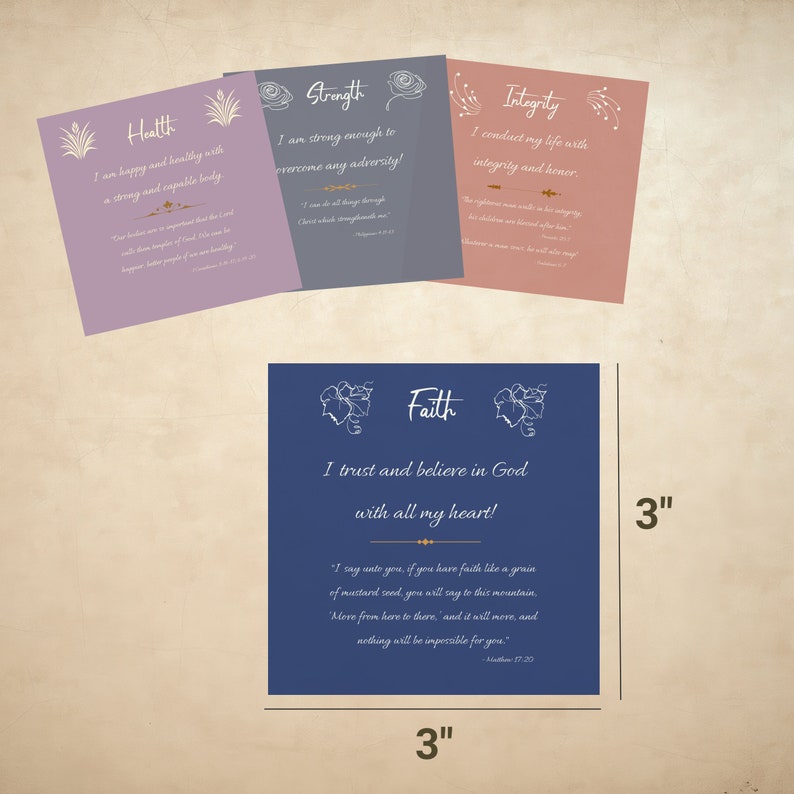 Divine Blessings Affirmation Cards 24 Spiritual, Religious, Christian ...