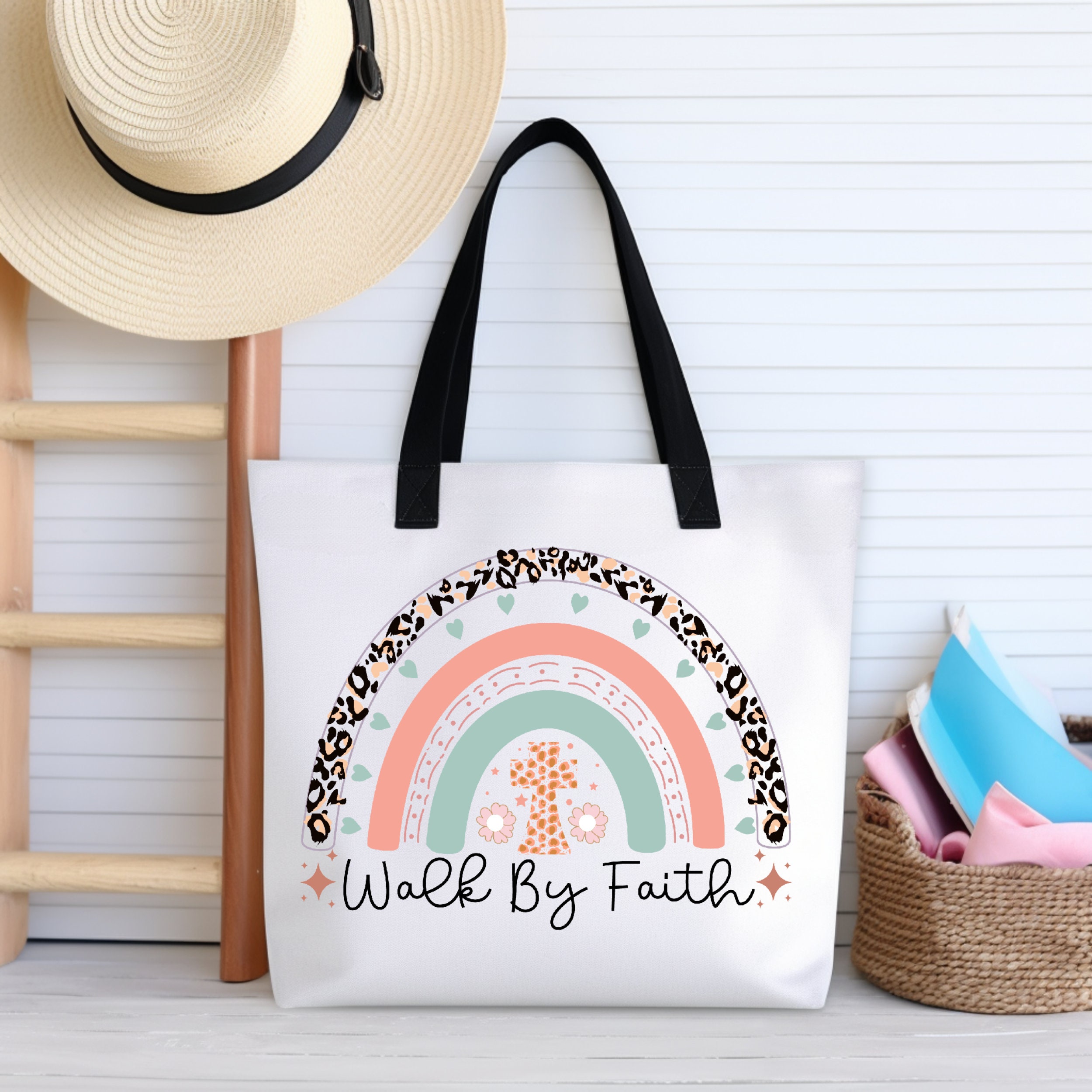 Christian Tote Bag | Faith Tote Bag | Jesus Bag | Shoulder Bag | Prayer ...