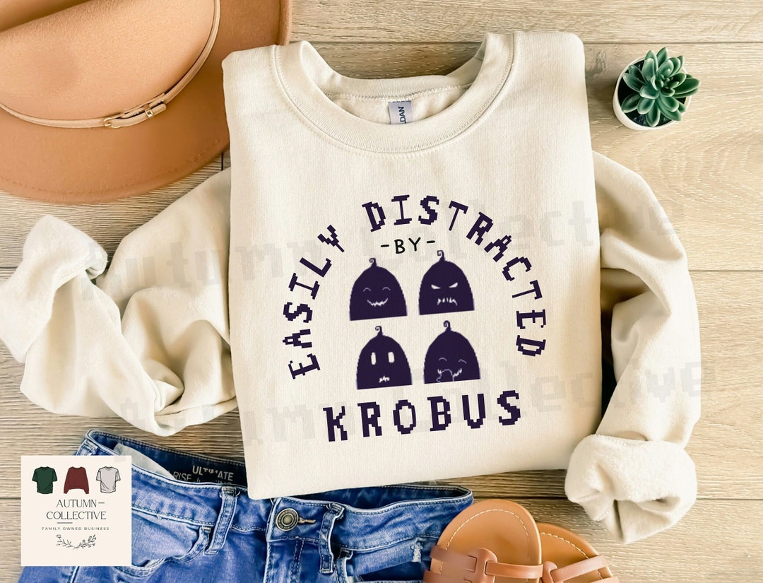 Krobus Stardew Valley Sweatshirt, Easily Distracted By, Gift for Him ...