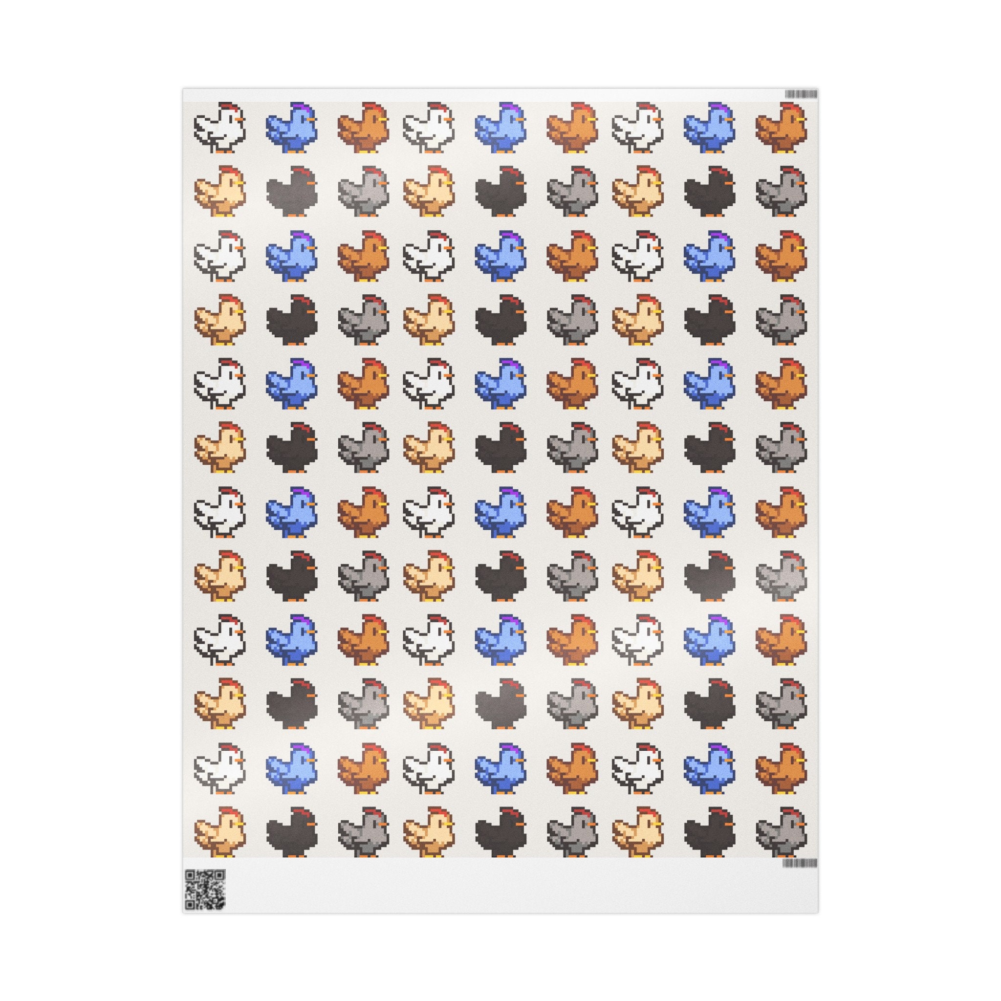 Stardew Valley Wrapping Paper Cozy Gamer Chicken Gift Wrap for ...