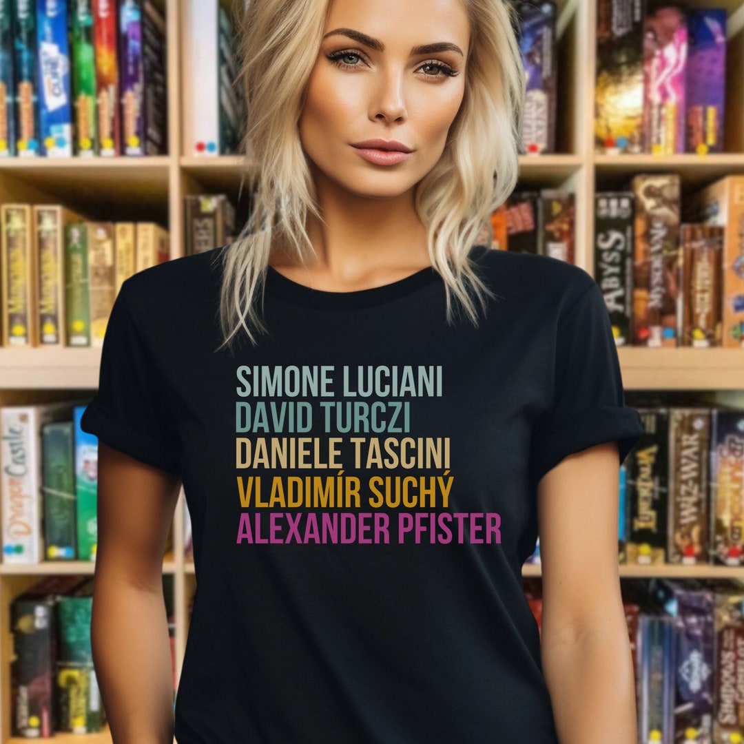 Board Game Designer Shirt, Simone Luciani David Turczi Daniele Tascini Vladimir Suchy Alexander ...