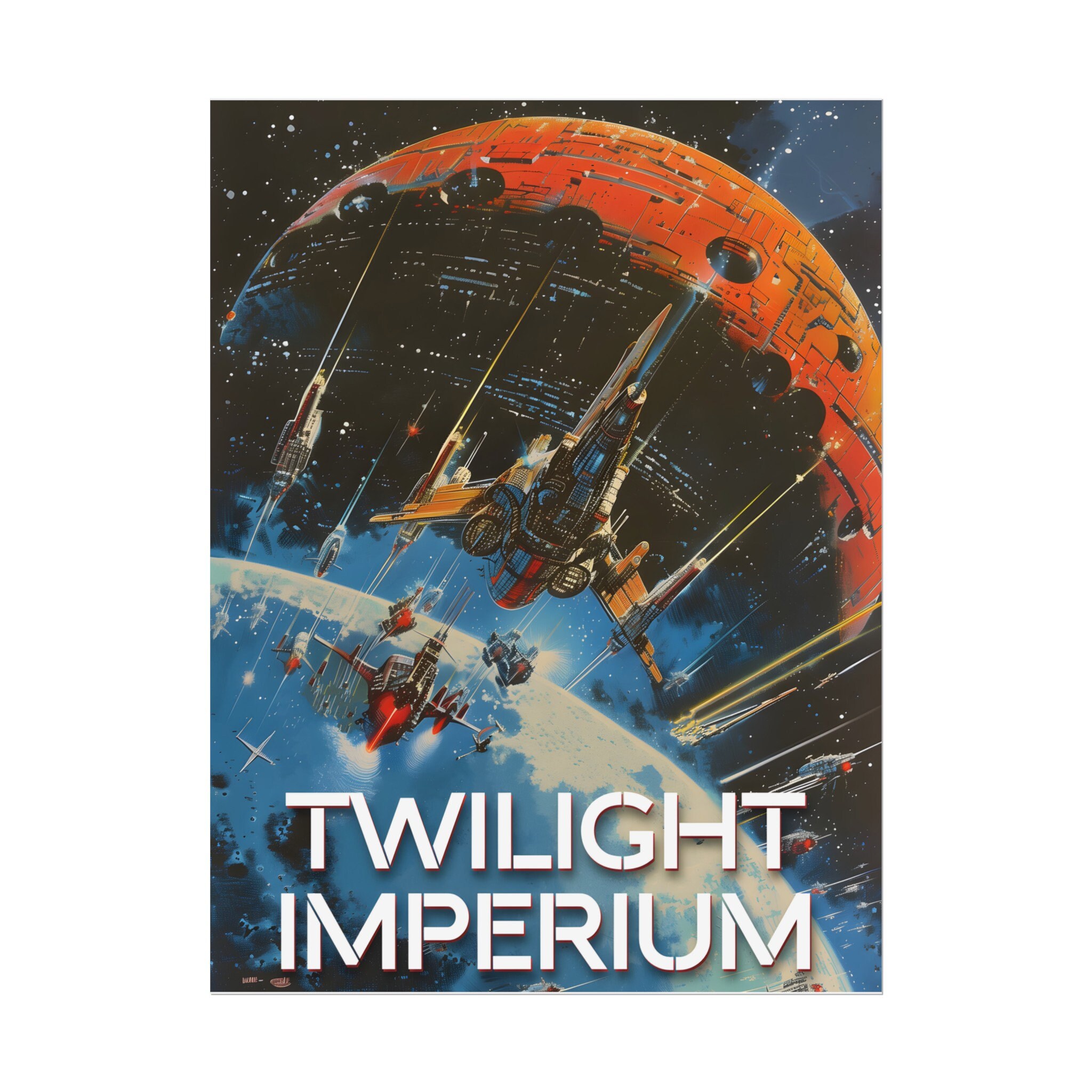 Twilight Imperium Board Game Poster, Scifi Science Fiction Space Board ...