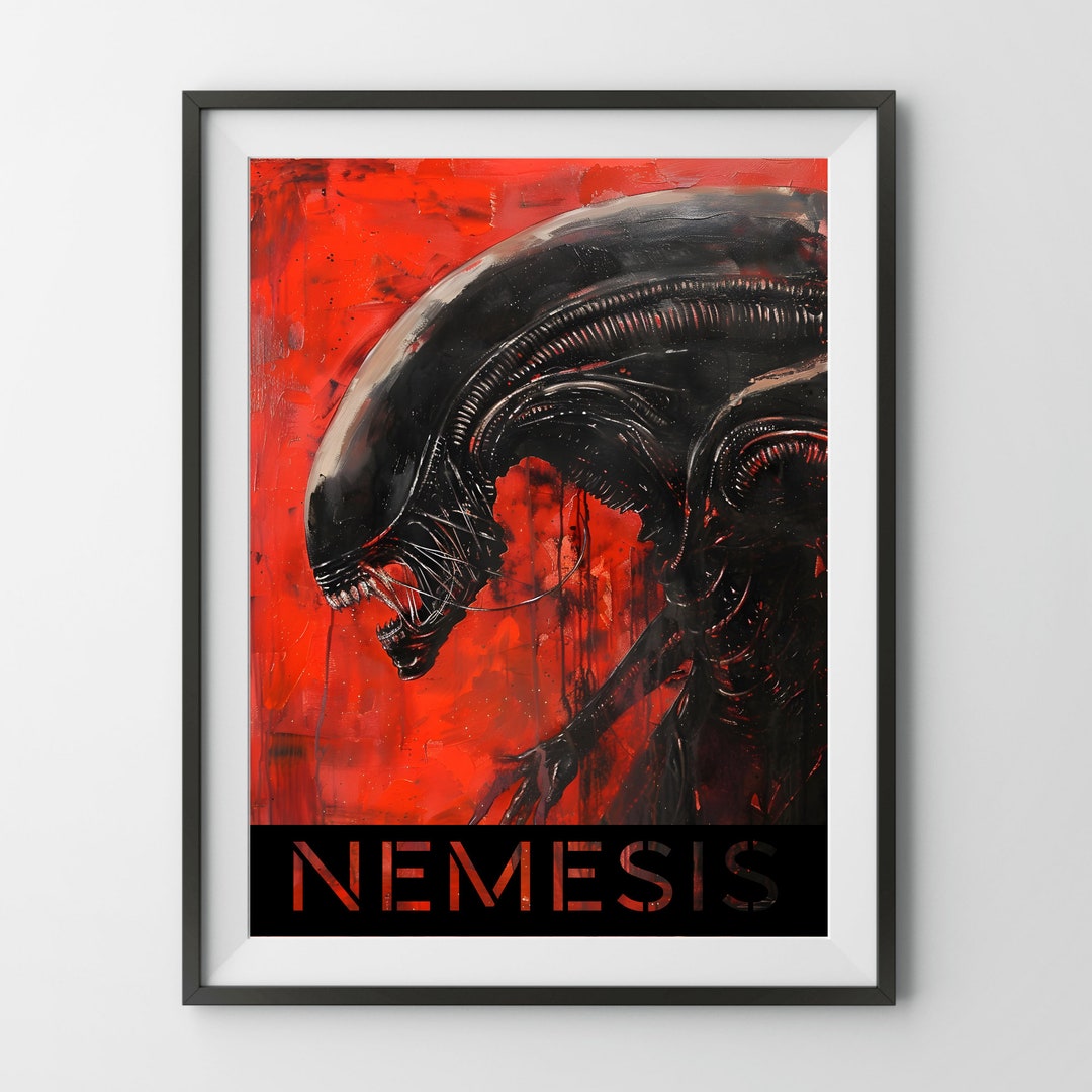 Nemesis Board Game Poster, Aliens Xenomorph Scifi Lockdown Ripley ...