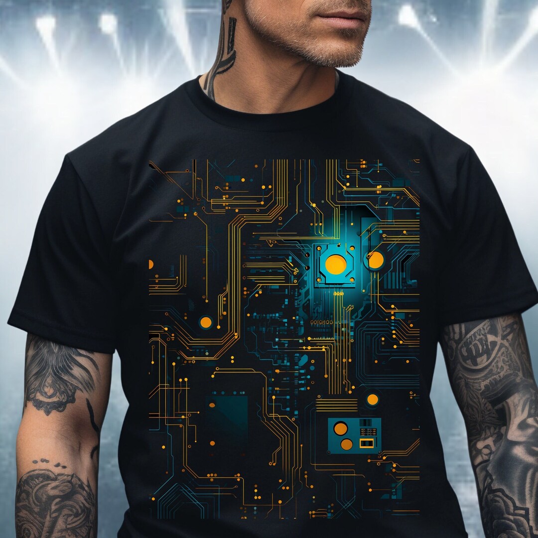 Cybernetic Human Body Shirt, Cyber Punk Scifi Cyborg Android Heart ...