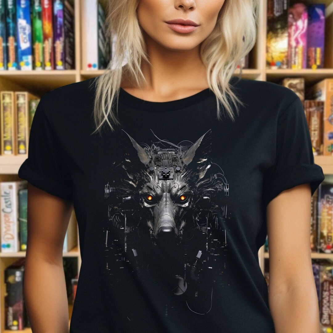 Cybergoth Robot Wolf, Dystopian Cyberpunk Cybergothic Cyber Goth ...