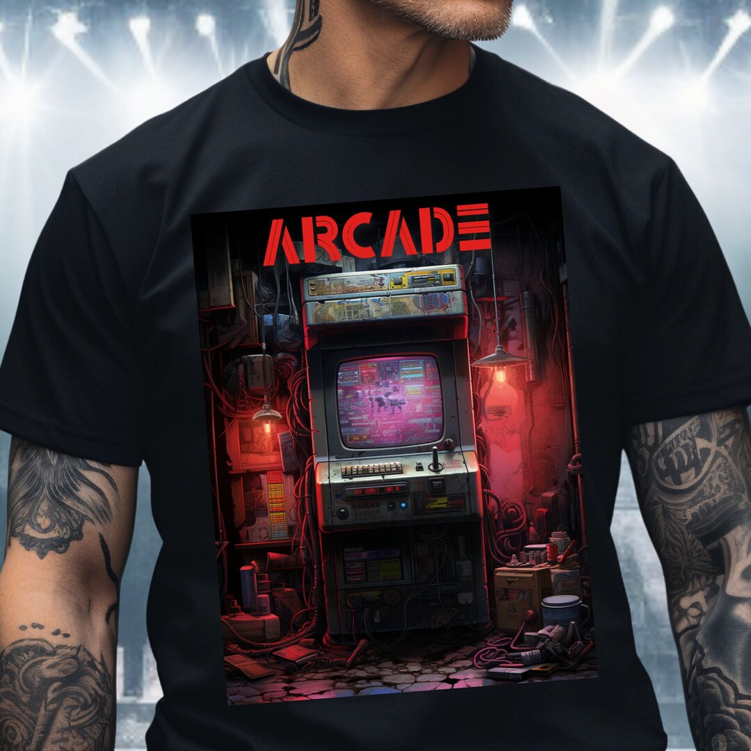 Cyberpunk Arcade Shirt, Video Game Girl Women Men Lover Games Party T ...