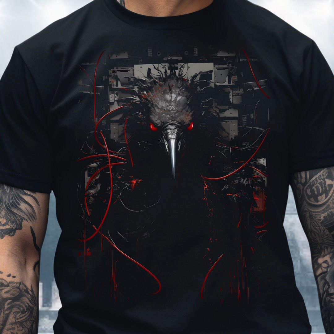 Cybergoth Robot Raven, Dystopian Cyberpunk Cybergothic Cyber Goth ...