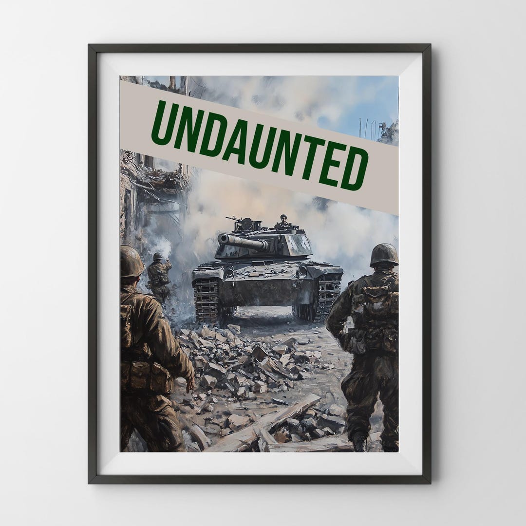 Undaunted Board Game Poster, WWII Strategy Board Game Print Gift for ...