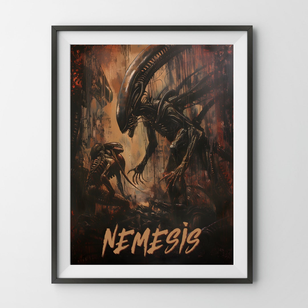 Nemesis Board Game Poster, Aliens Xenomorph Scifi Lockdown Ripley ...