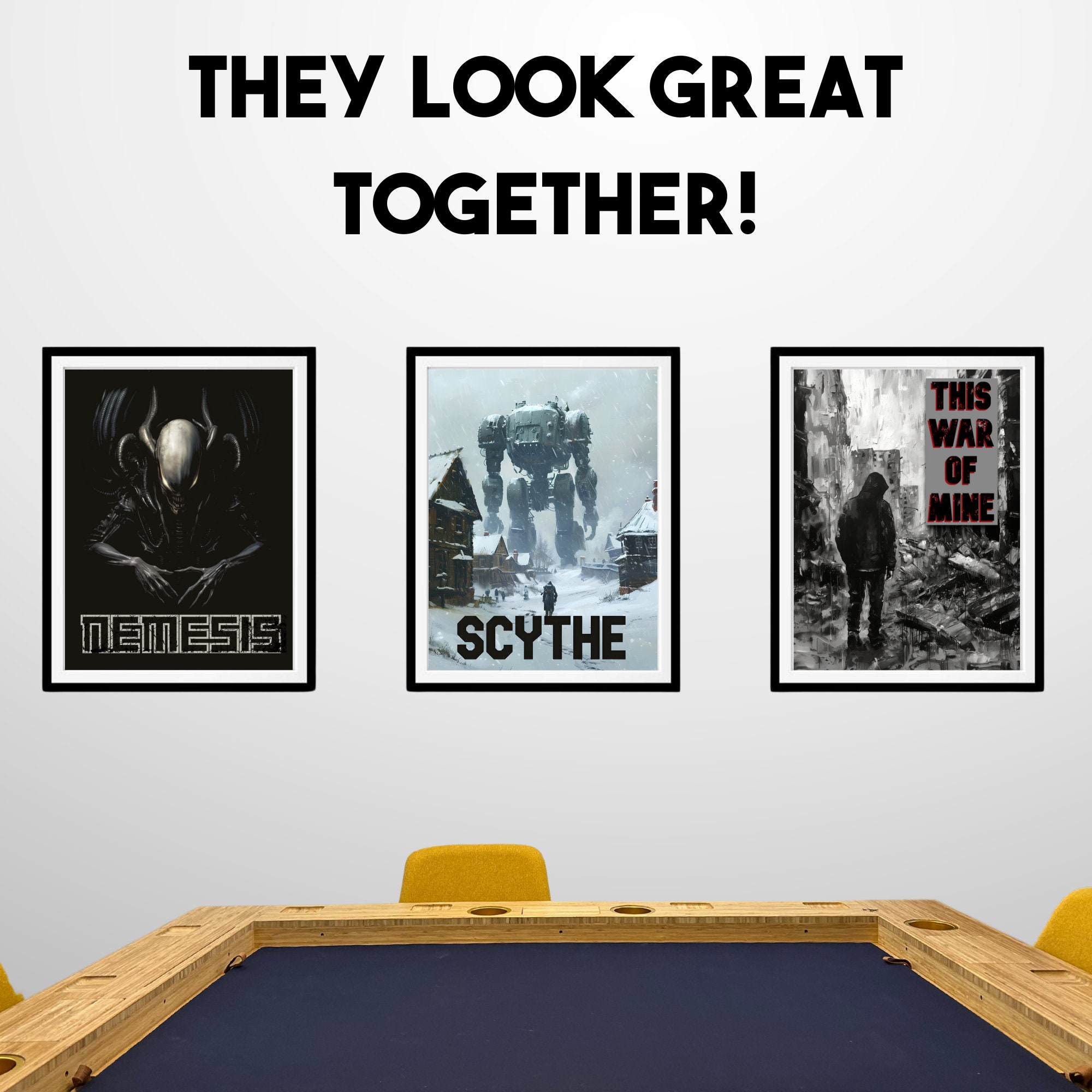 Scythe Board Game Poster, Winter Mech Robots 1920s Eastern Europe ...