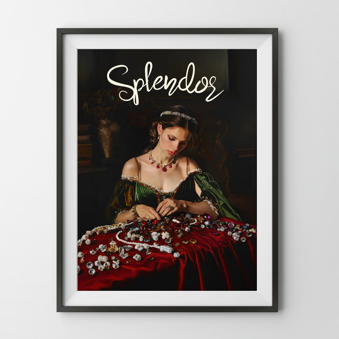 Splendor Board Game Poster, Jewels Gems Gold Diamonds Family Strategy ...