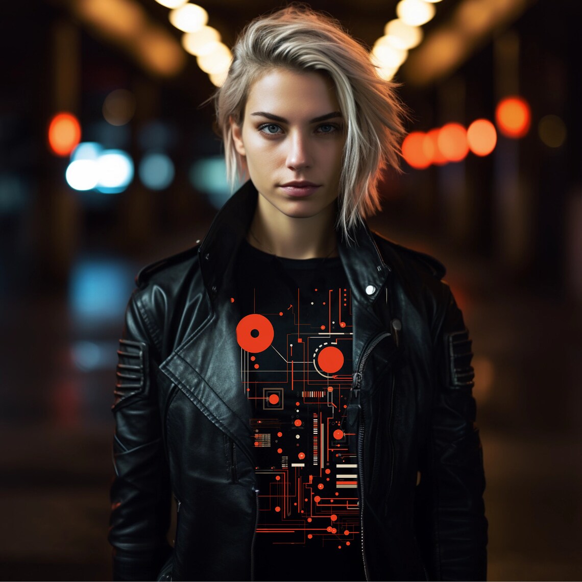 70s Science Fiction Electric Circuit Pattern Shirt, Cyberpunk Scifi Sci ...
