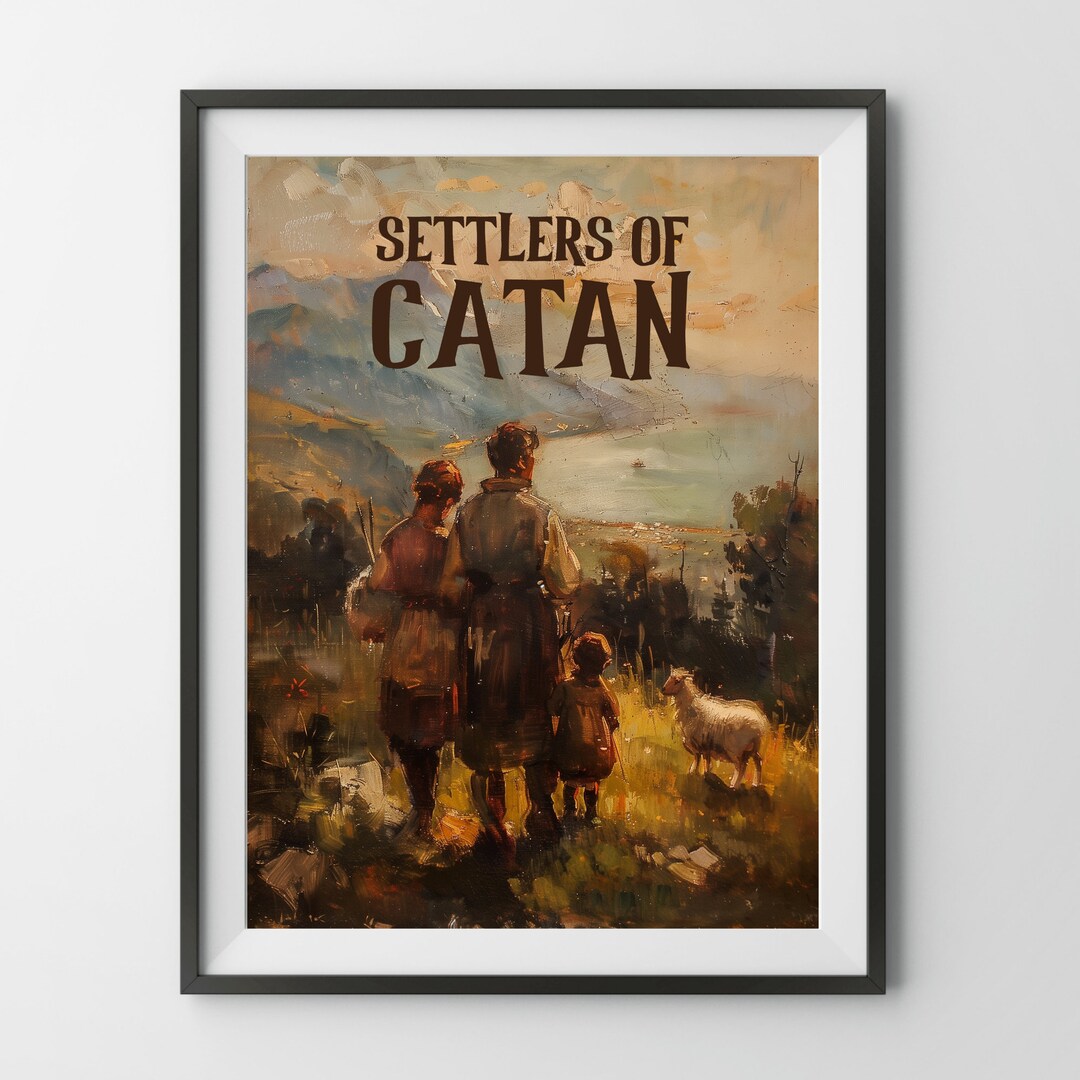 Settlers of Catan Board Game Poster, Family Board Game Top Classic Euro ...